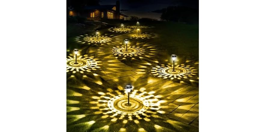 10 Pack Solar Lights - Warm White
