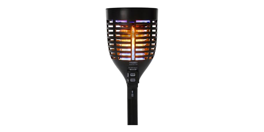Solar Bug Zapper Torch with 360º Brush