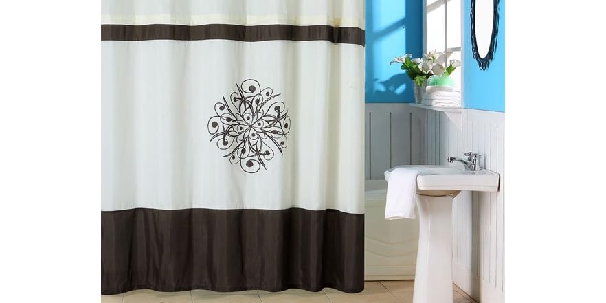 Lewiston Embroidered Shower Curtain