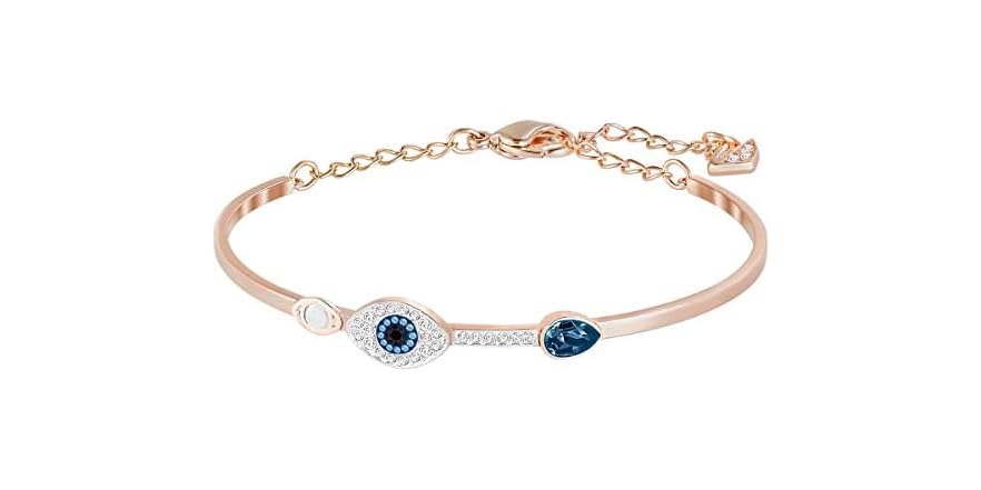 Swarovski Duo Evil Eye Bangle (Open Box)