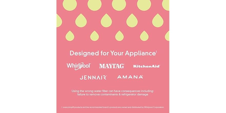 everydrop Refrigerator Filter 2, EDR2RXD1, 1 pack