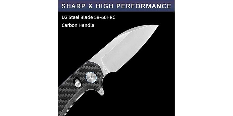 WIN+ Pocket Knife with Button Lock
