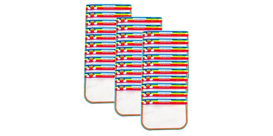 Kids Rainbow Face Shields