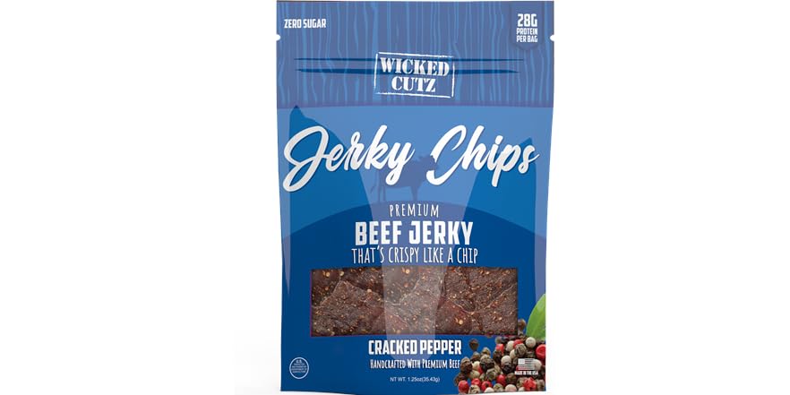 Wicked Cutz Jerky Chips 8 Pack (You Pick)