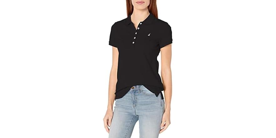 Nautica Women's 5-Button Polo Shirt