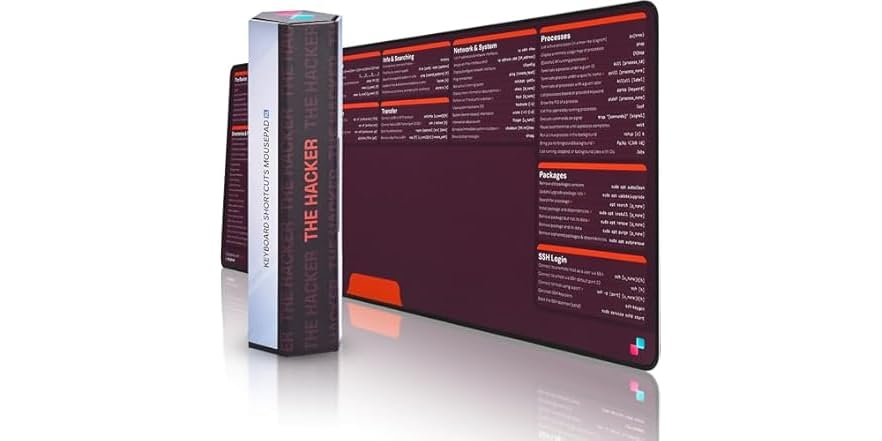 Keybeak Linux Command Mouse Pad, 31.5x11.8"