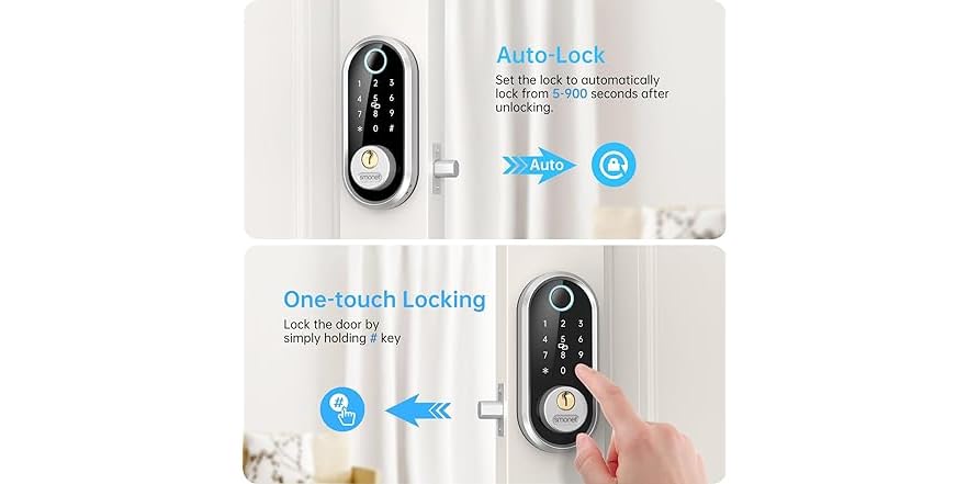 Fingerprint Front Door Lock Set