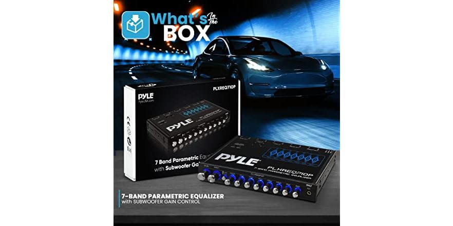 Pyle 7 Band Parametric Equalizer