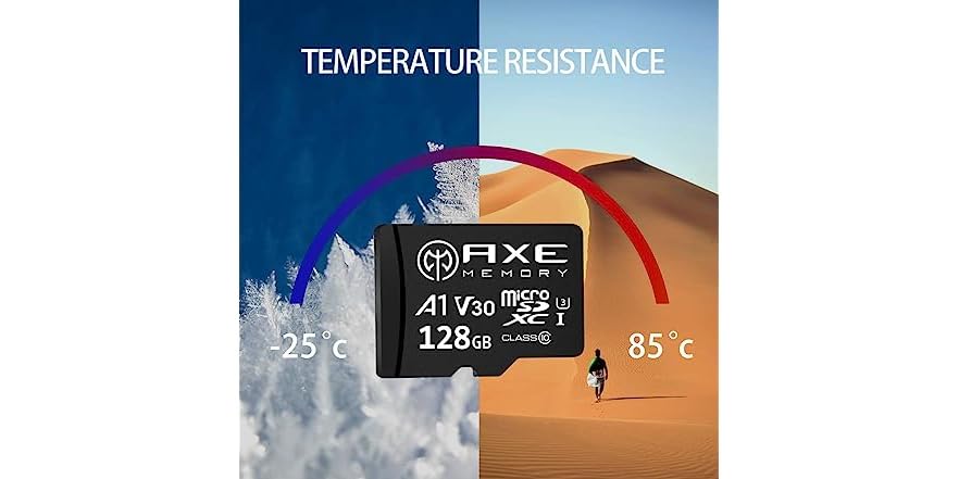 AXE MEMORY 128GB Micro SD Card 4K Ultra