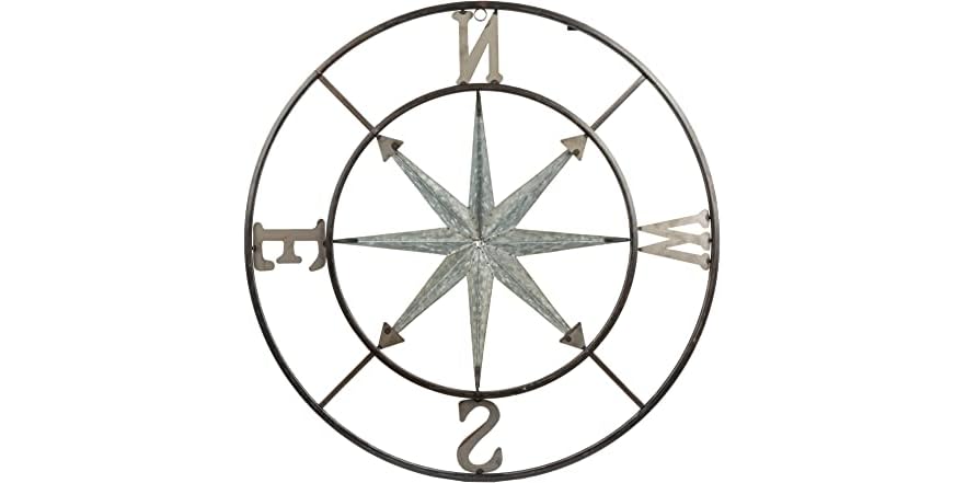 Creative Co-op Decorative Metal Compass