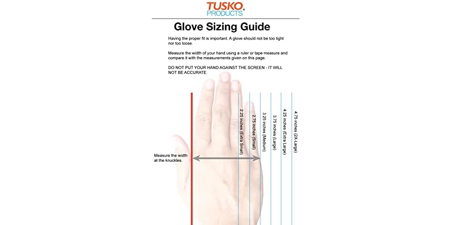 Tusko Products Nitrile Rubber Gloves