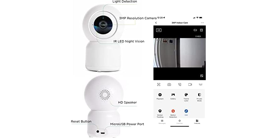 Home Zone Security Wireless Indoor Camera