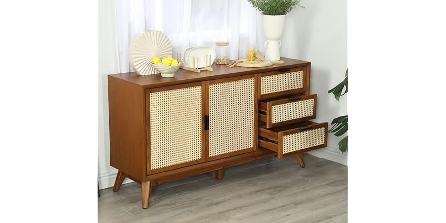 Bme Rattan Pre-Assembled Buffet Sideboar