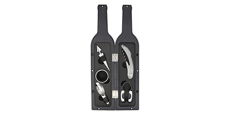 Home Innovations 5pc Wine Bottle SHaped Tool Set