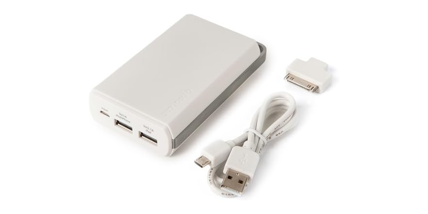 Powa 10,000 mAh Mobile Power Bank -White