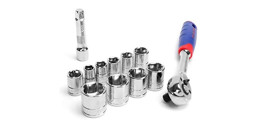 WORKPRO Quick Release Drive Sockets Set