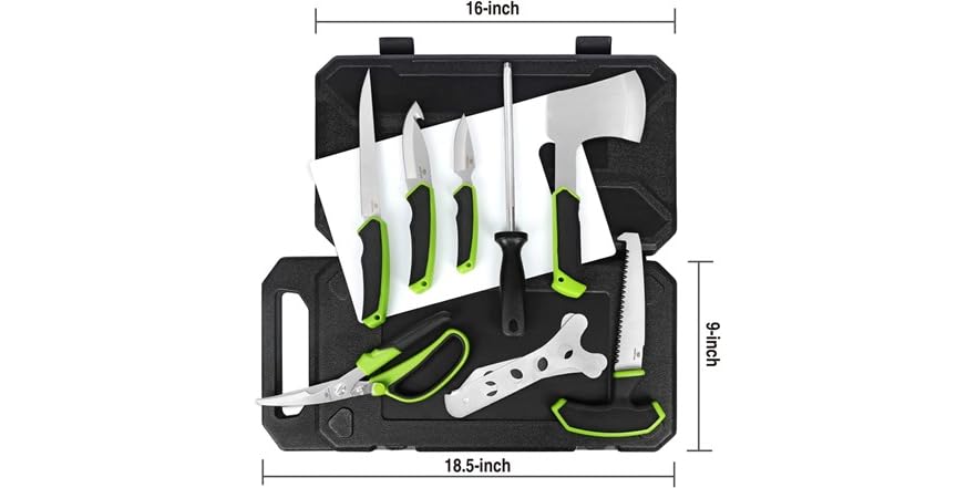 Mossy Oak Hunting Field Dressing Kit 10 Pc Butcher Set