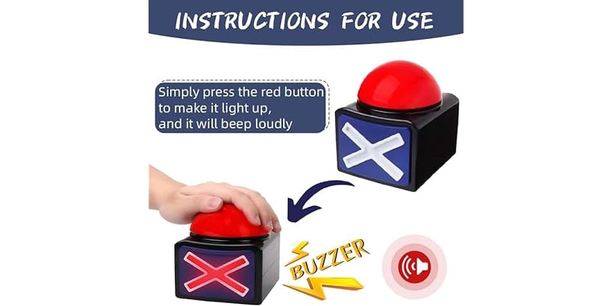 3 Pack Game Answer Buzzer