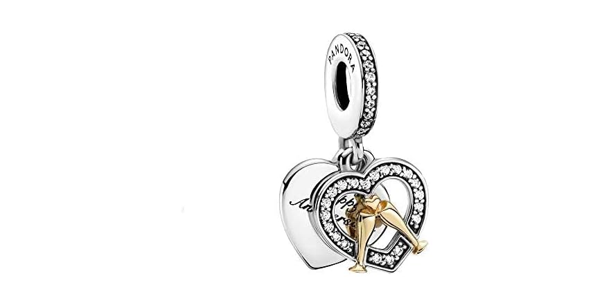 Pandora 799322C01 Two-tone Happy Anniversary Dangle Charm (Open Box)