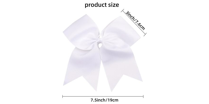 10 Pcs 8 Inch Jumbo Cheer Bows