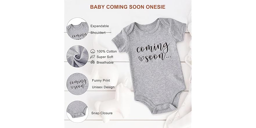 Baby Coming Soon Announcement Ideas