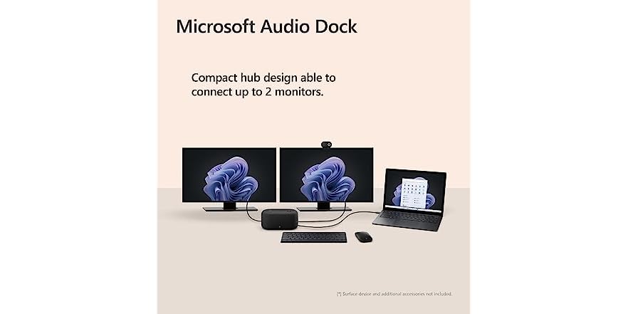 (NEW) Microsoft Audio Speaker Phone & Pass-Through Charging Dock