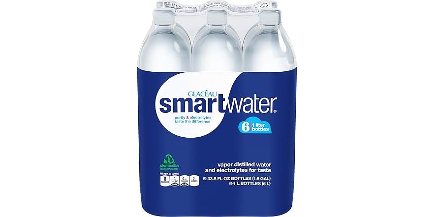 smartwater premium water bottles,, 6 Pack