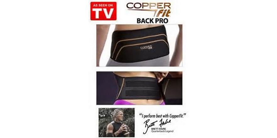 Copper Infused Compression Back Belt