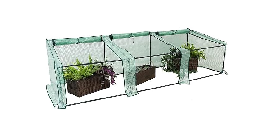 Sunnydaze Portable Mini Cloche Greenhouse