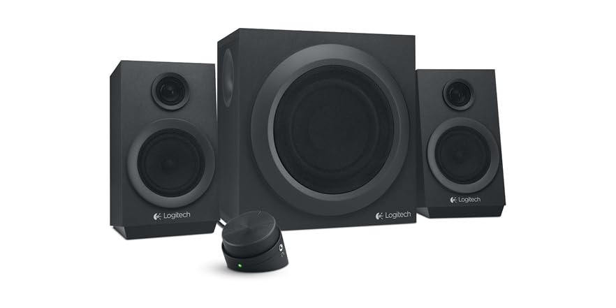 Logitech Z333 80 Watts Multimedia Speakers (Open Box)