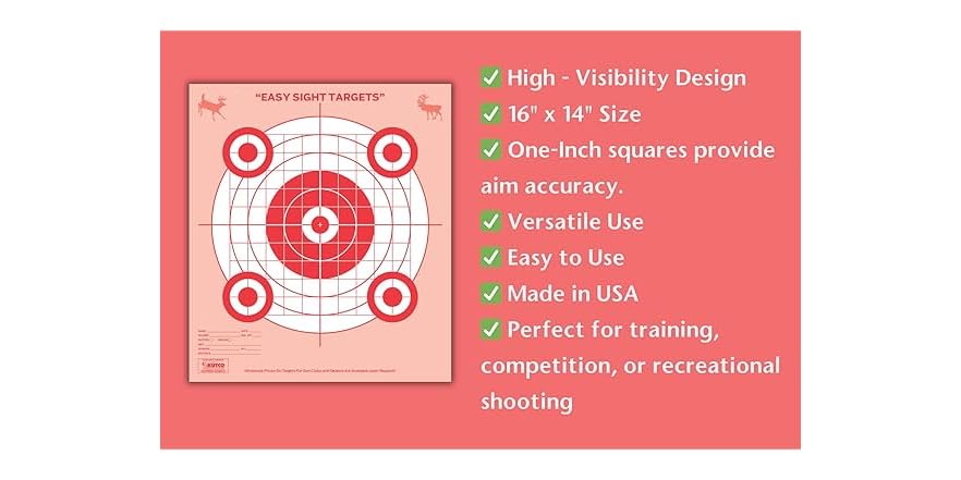 SinglePoint Red Easy Sight Shooting Targets
