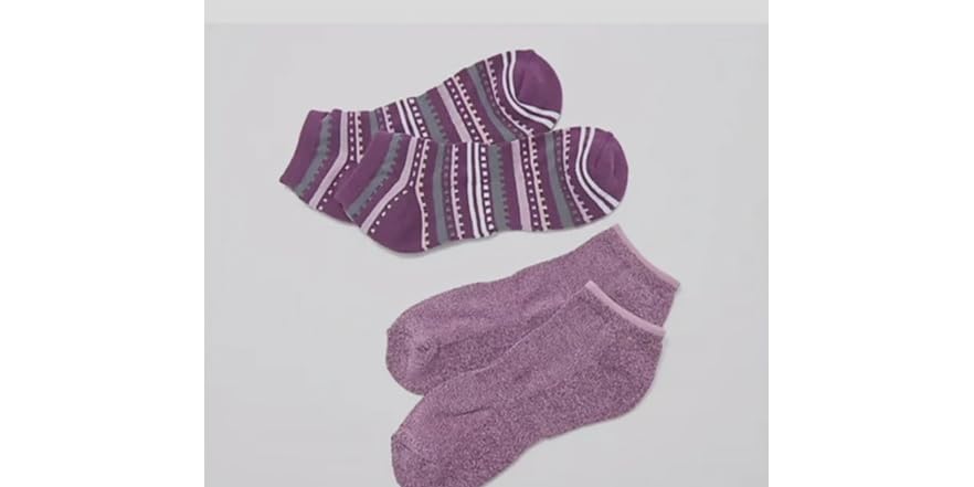 MUK LUKS Cotton Ankle Socks 2-Pack