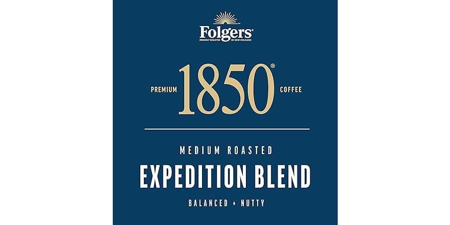 (10 Count) 1850 by Folgers Pioneer Blend Coffee K Cups