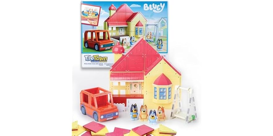 TILE TOWN Tile Town Bluey Heeler Home & 4WD Vehicle