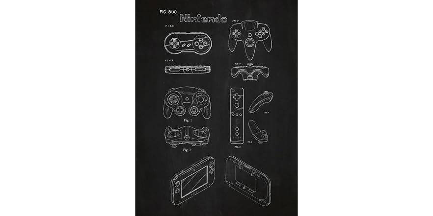Nintendo Controllers - Screen Print