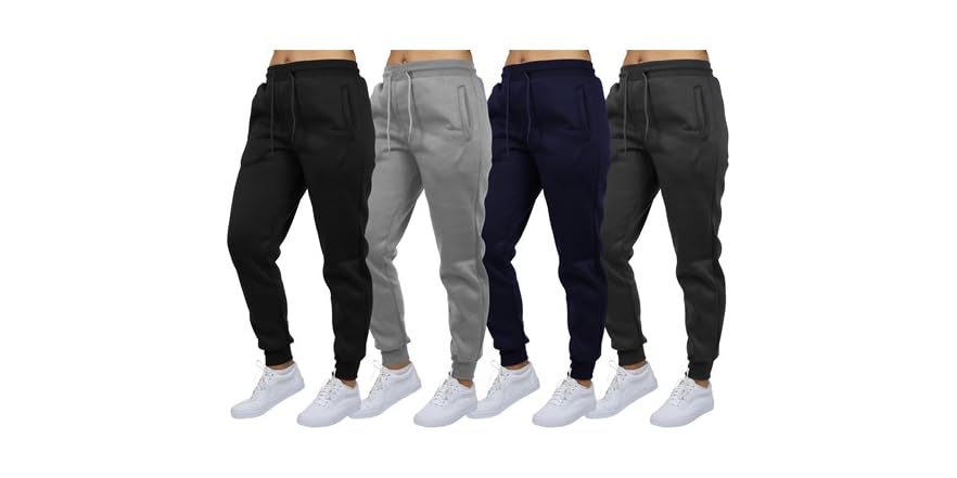 3PK ASST Womens Soft Fleece Joggers