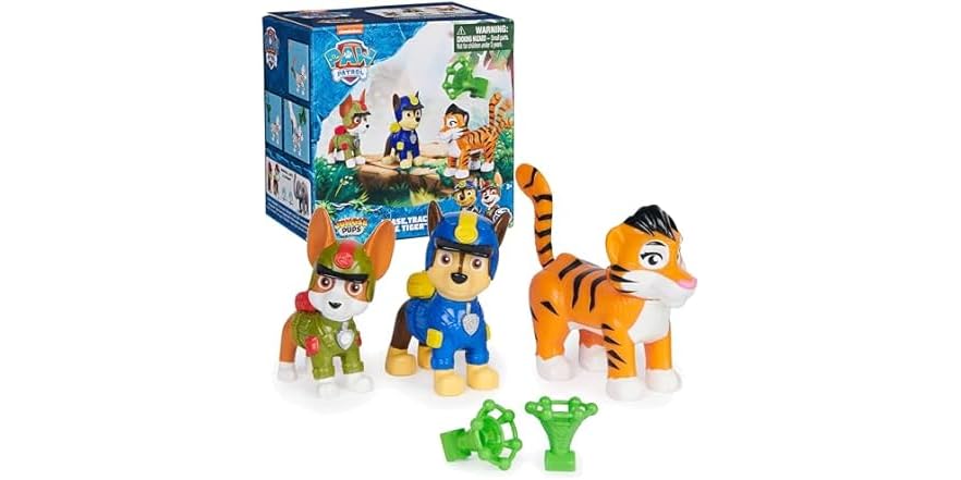 Paw Patrol: Jungle Pups Chase, Tracker & Tiger Action Figures