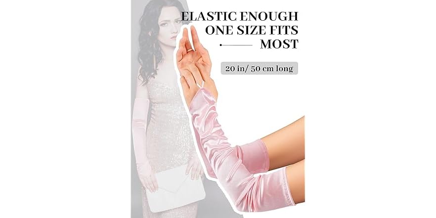 6 Pairs Long Fancy Opera Gloves