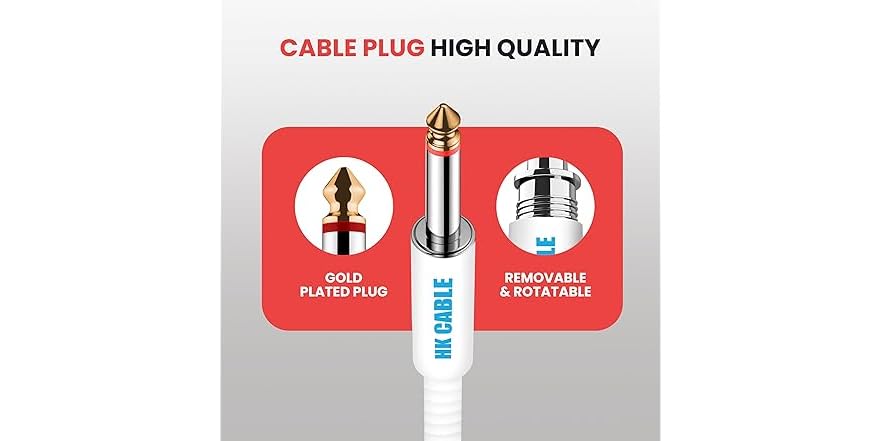 Pyle 1/4 Inch TS Guitar Instrument Cable