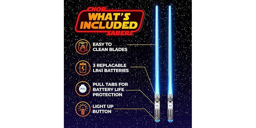 LED Glowing Light Saber Chop Sticks Blue