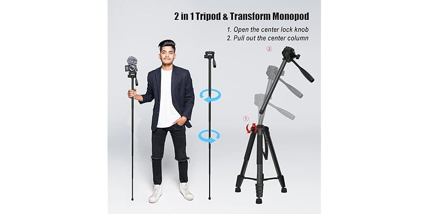 YoTilon 72" Tripod for Camera