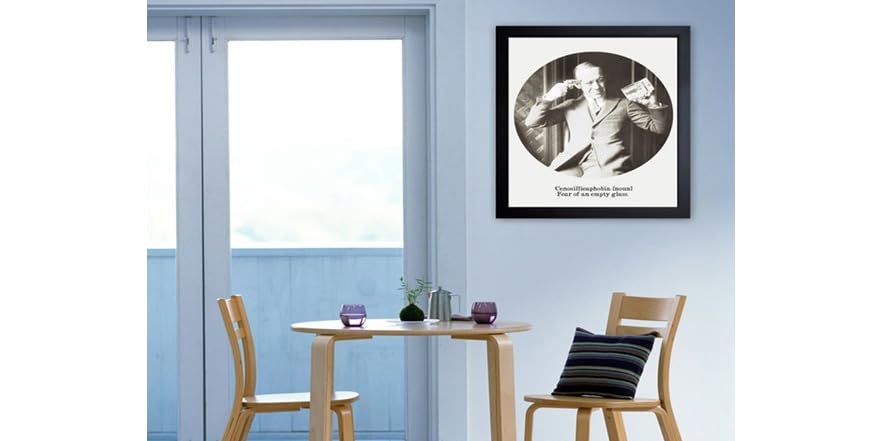 Empty glass - Framed Art- (3 Sizes)