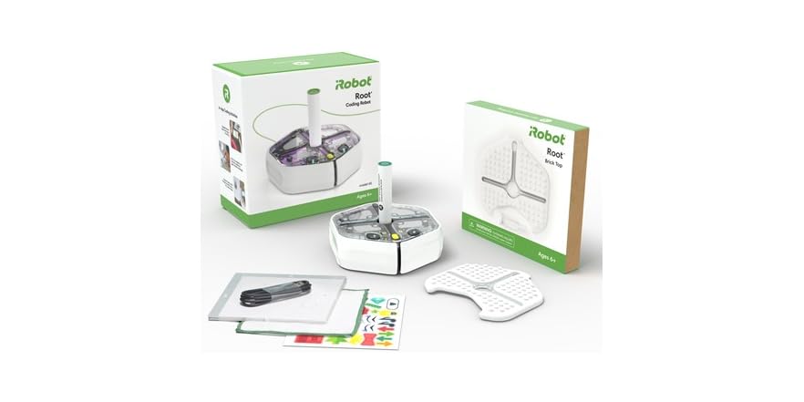 iRobot Root rt0 Coding Robot w/ Brick Top Bundle