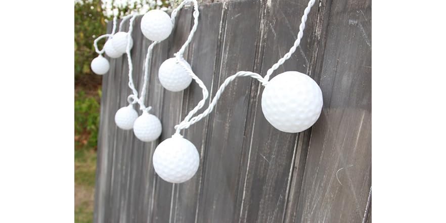 Golf Ball String Lights 10 Count