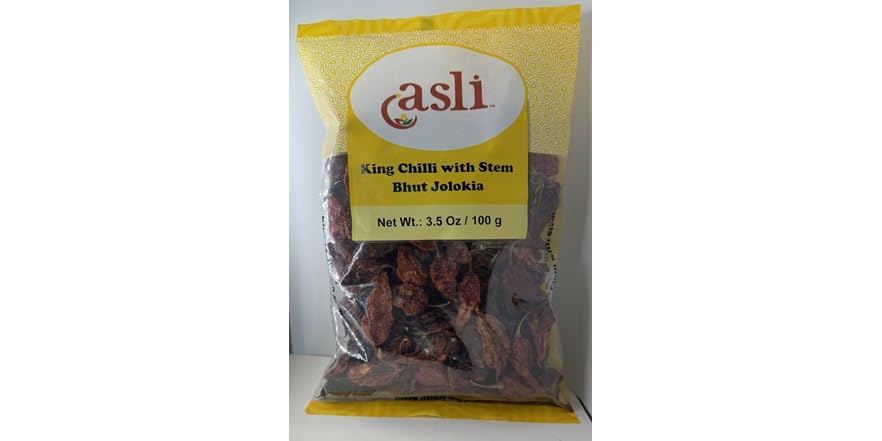 (3 Pack) Asli Bhut Jolokia Whole Dried King Chilli