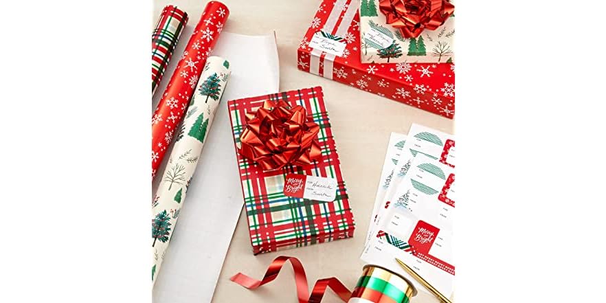 Rustic Christmas Wrapping Paper Set
