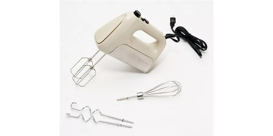 Blue Jean Chef Hand Mixer w/ Dough Hooks