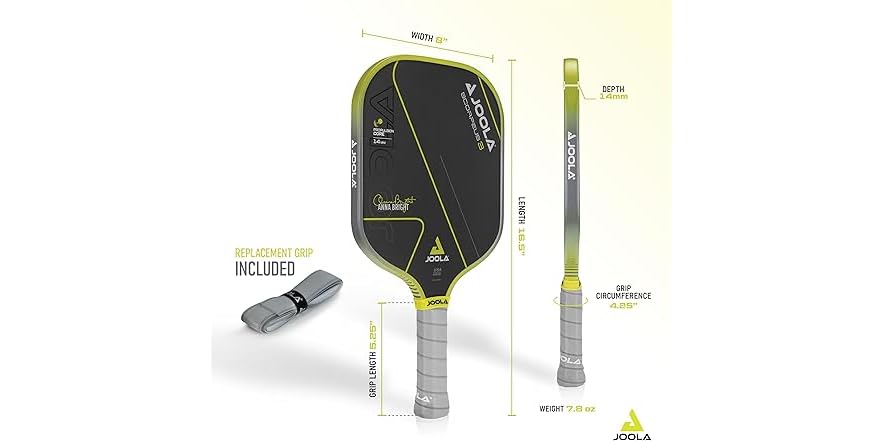 JOOLA Anna Bright Scorpeus 3 14mm Pickleball Paddle