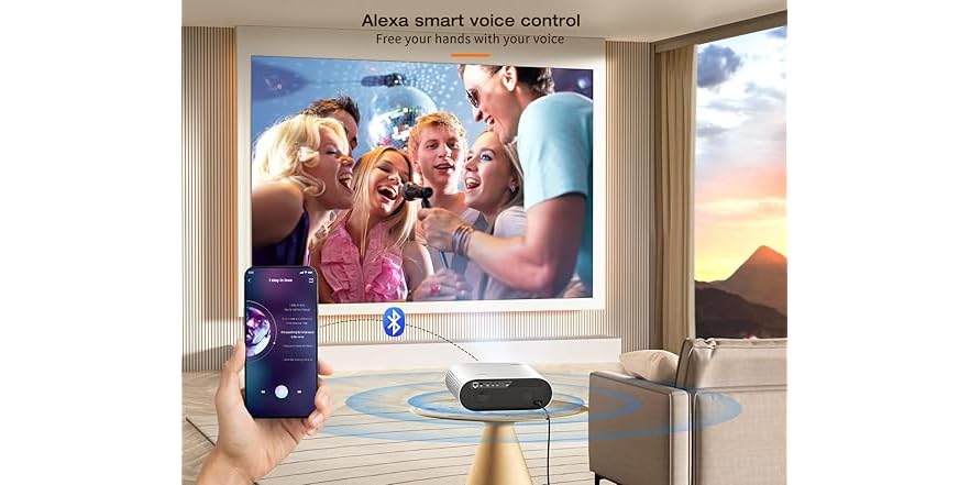 Cibest G5 4K Supported Projector with Wi-Fi/Bluetooth