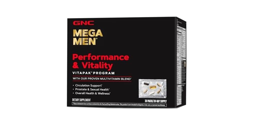 GNC Mega Men Performance Capsule - 30 Vitapaks